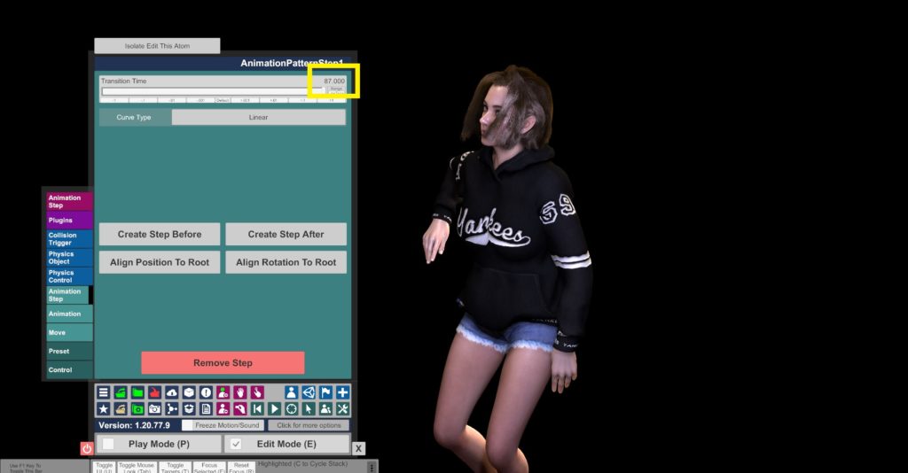 VaMでアニメーションを作る 簡単なダンス作成とBGMの流し方